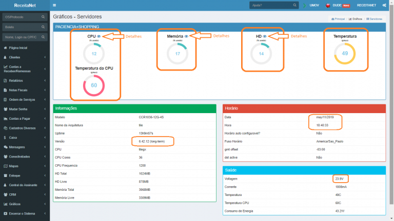 Gráficos de Servidores MIKROTIK + Acesso Winbox | Blog do ReceitaNet.net