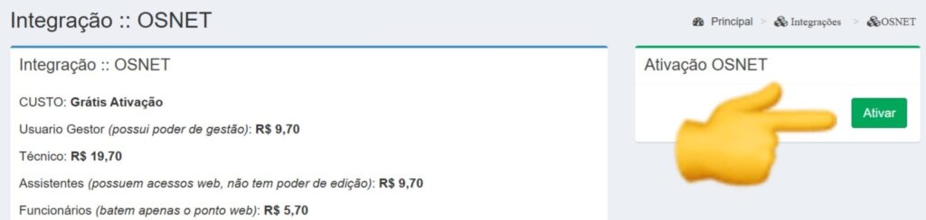 OSNET - Sistema Ordem Serviço | Blog do ReceitaNet.net